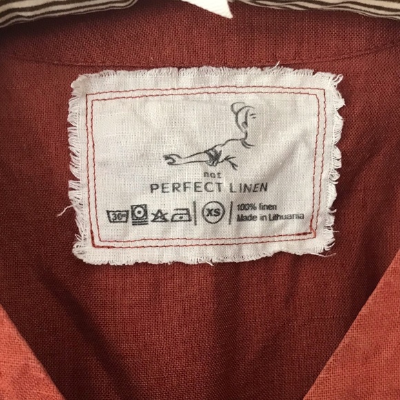 notPERFECTLINEN | Dresses | Not Perfect Linen Sydney Linen Dress Xs Npl ...